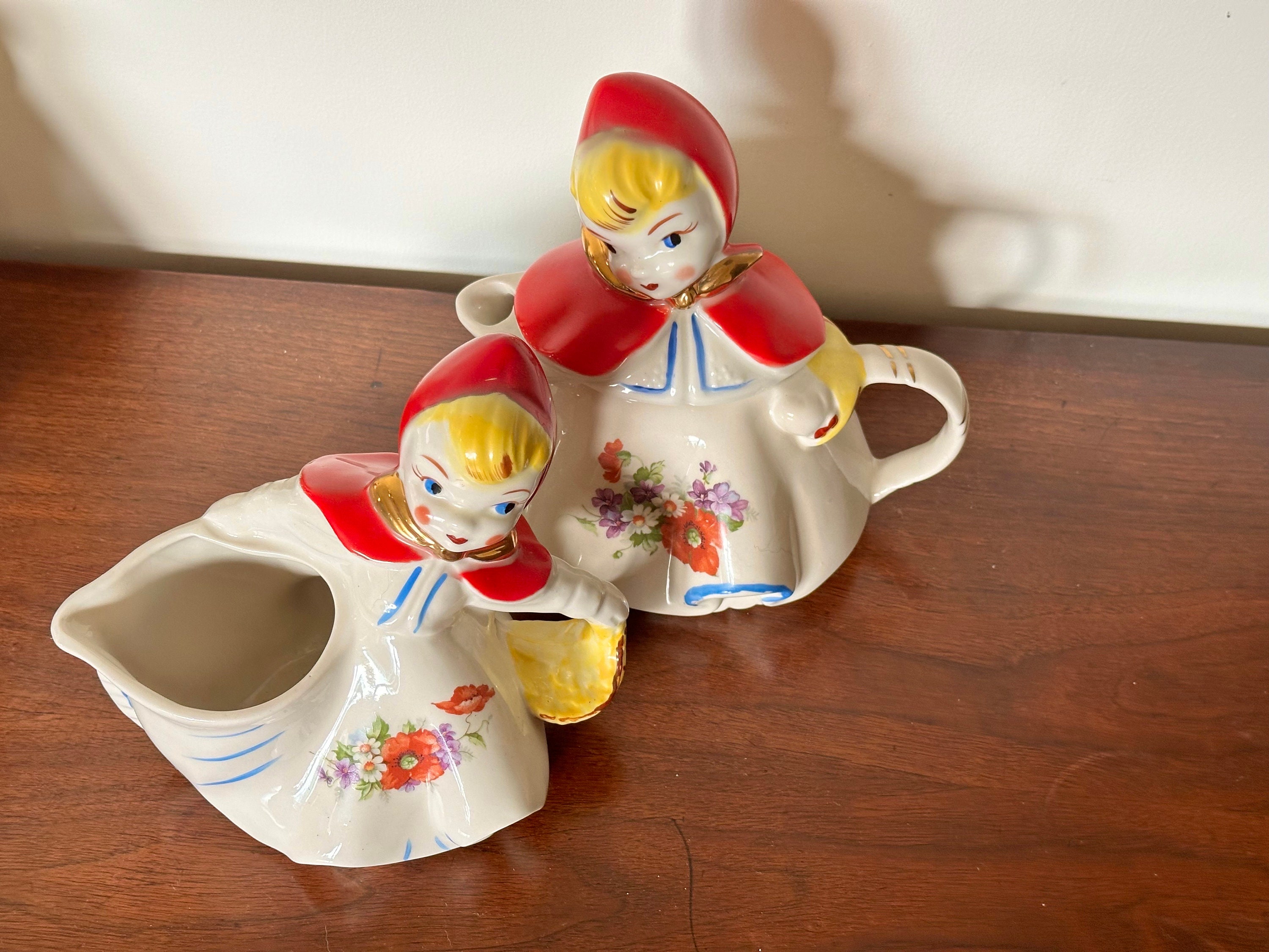 Hull Pottery Little Red Riding Hood Collection 7 Piece Set - Etsy