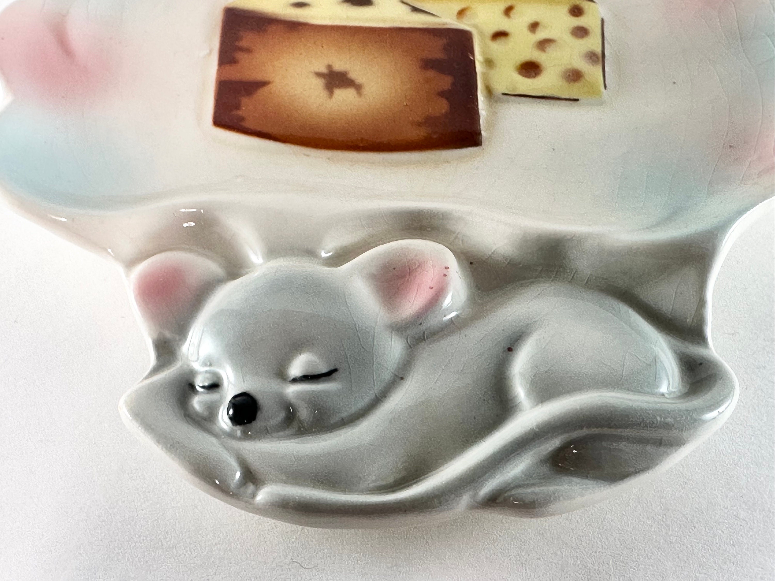 Vintage Mouse Cheese Plate - Etsy