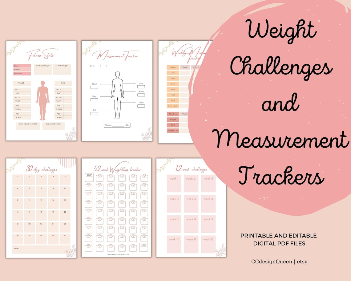 Fitness Planner, Weight Loss Tracker, Fitness Tracker, Fitness Journal ...