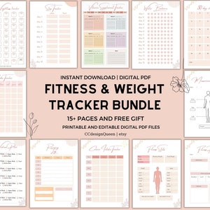 Fitness Planner, Weight Loss Tracker, Fitness Tracker, Fitness Journal ...