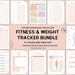 Fitness Planner, Weight Loss Tracker, Fitness Tracker, Fitness Journal ...