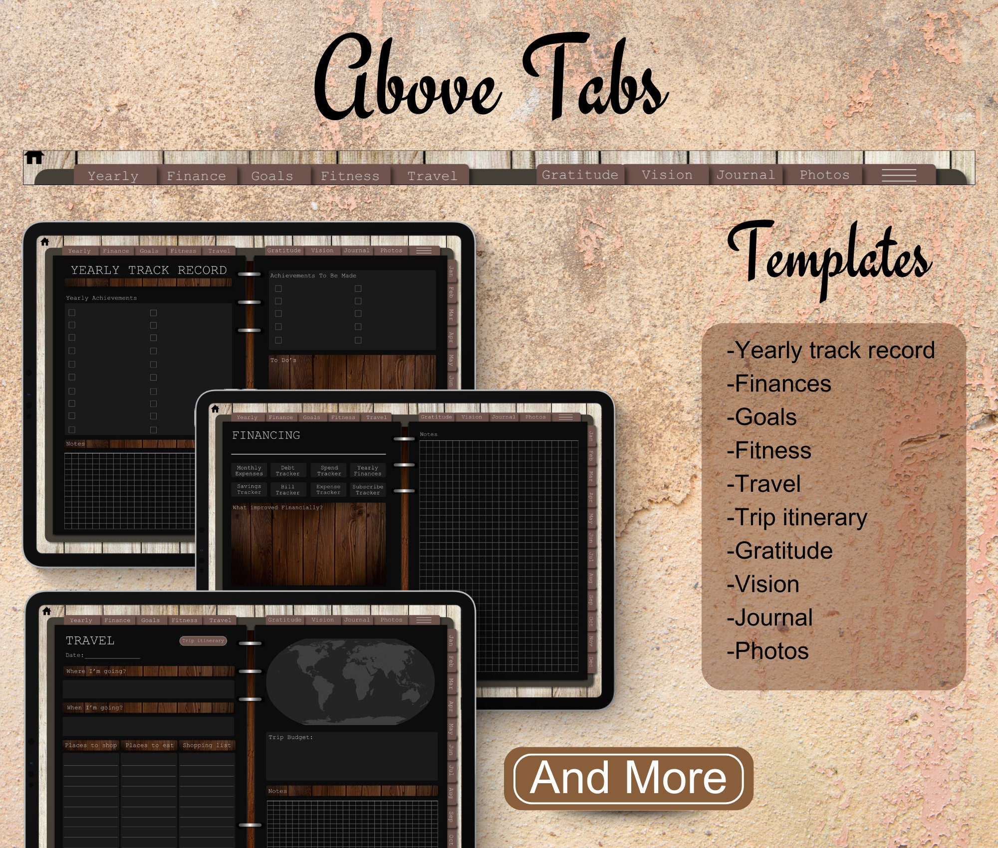 Boho Digital Planner Goodnotes Template Monthly Calendar Planner Weekly ...