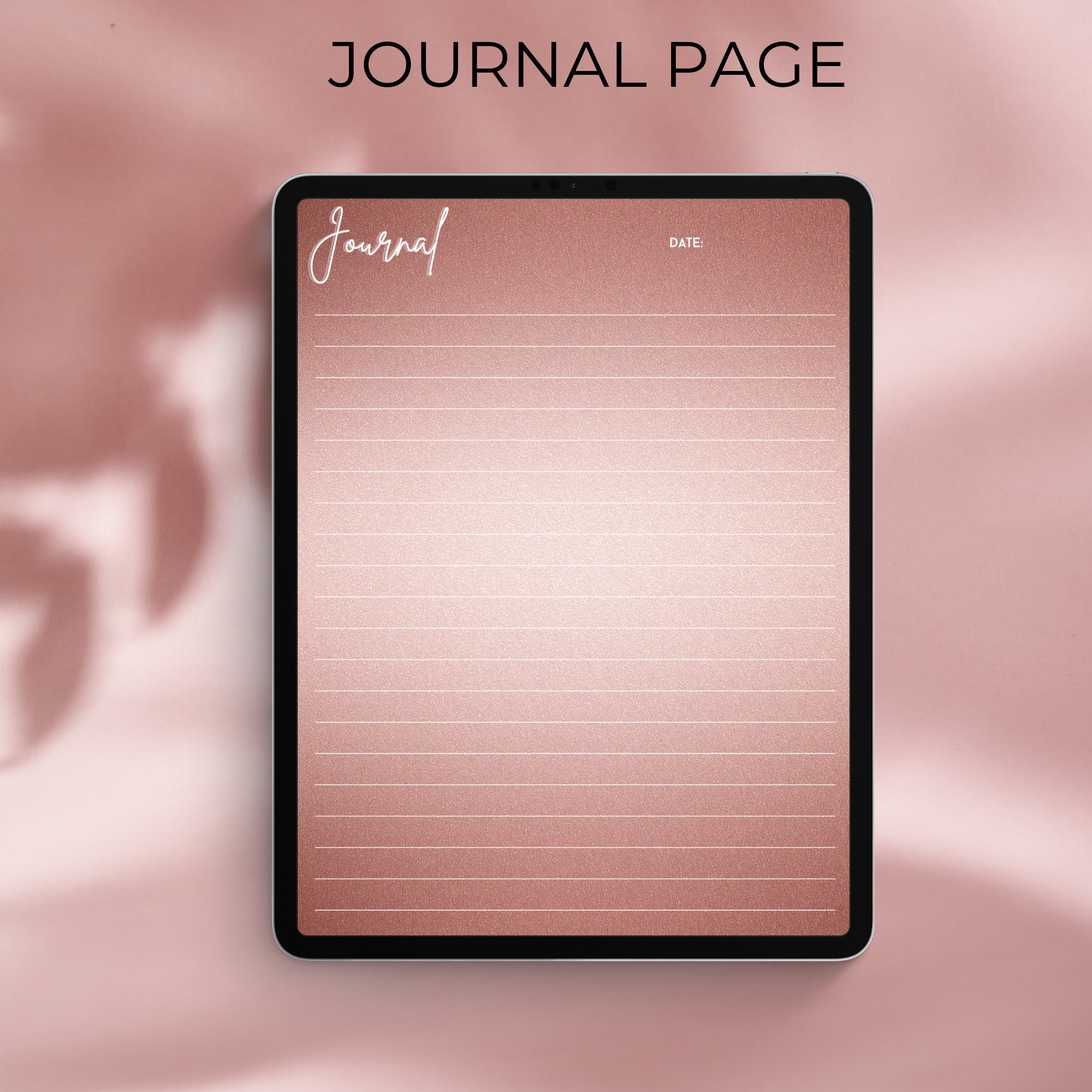 Rose Gold Digital Planner Template Goodnotes Monthly Calendar Weekly ...