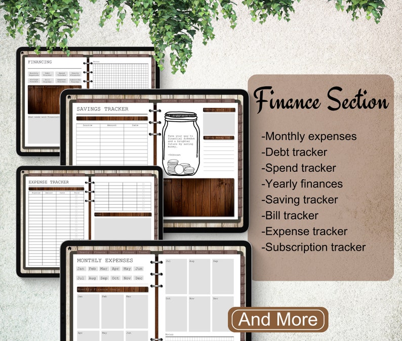 Boho Digital Planner Goodnotes Template Monthly Calendar Boho Planner ...