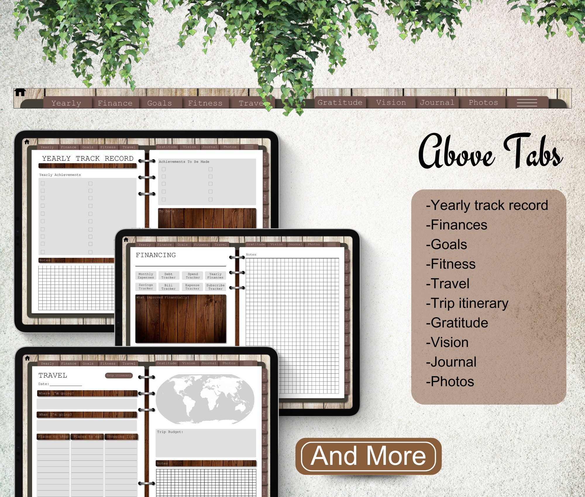Boho Digital Planner Goodnotes Template Monthly Calendar Boho Planner ...