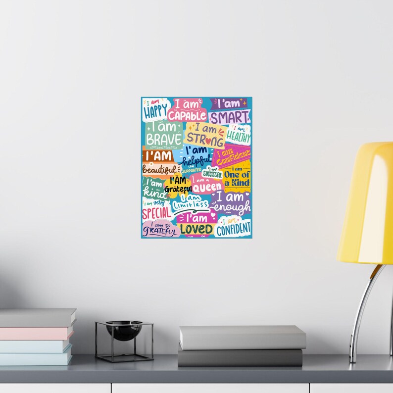 Inspirational Affirmation Posters | Motivational Wall Art for Home ...