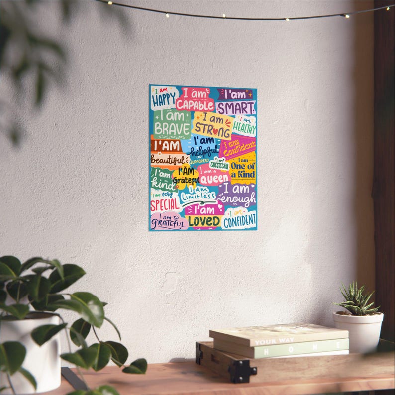 Inspirational Affirmation Posters | Motivational Wall Art for Home ...