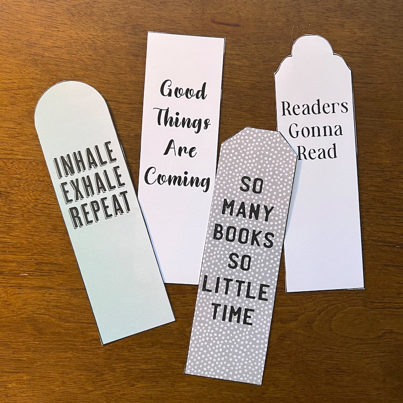 Printable Bookmarks With Positive Quotes - Etsy