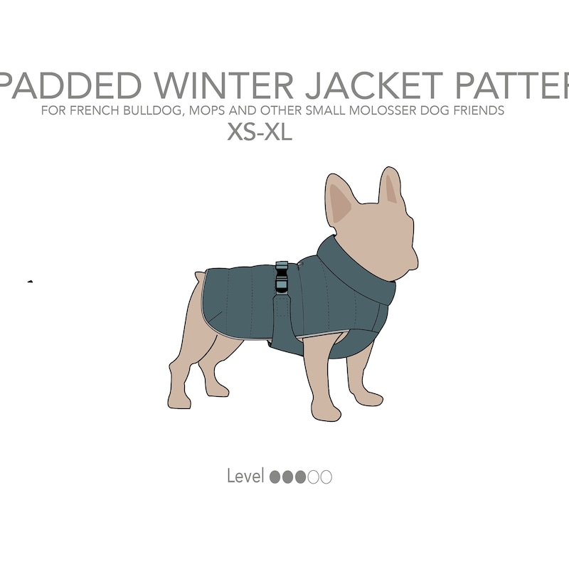 Pug Winter Jacket for Dog - Etsy UK