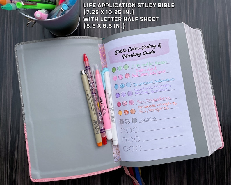 Make Your Own Bible Color-coding and Marking Guide Custom Bible ...