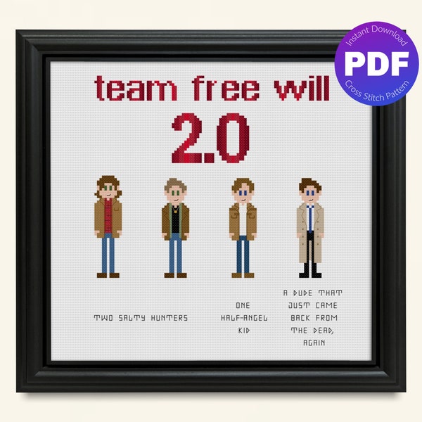 Fandom Cross Stitch Pattern - Etsy