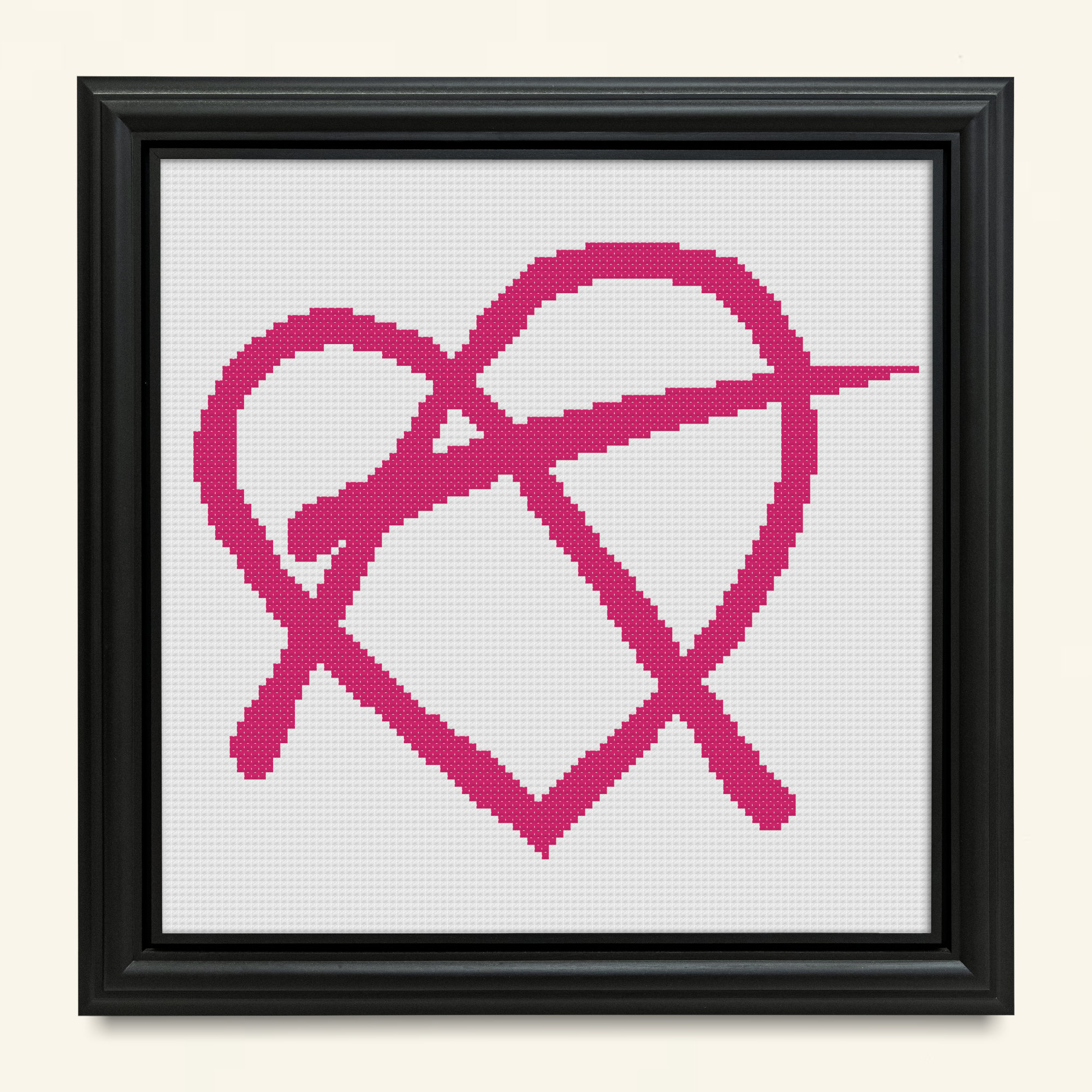 Anarchy Cross Stitch Pattern - Anarchy Heart Symbol - PDF Instant ...