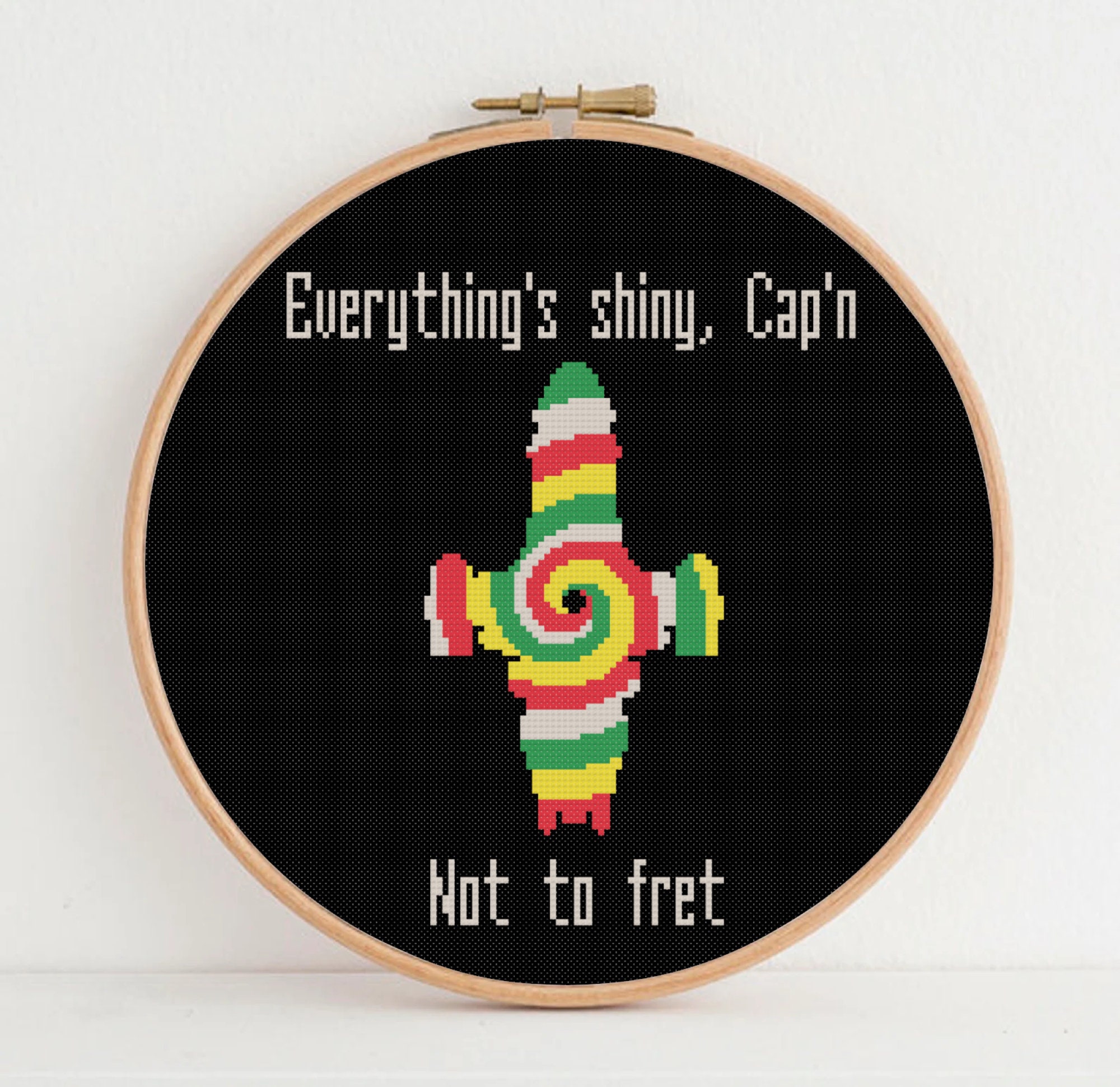 Firefly Inspired Cross Stitch Pattern - Kaylee Quote, Parasol Serenity ...