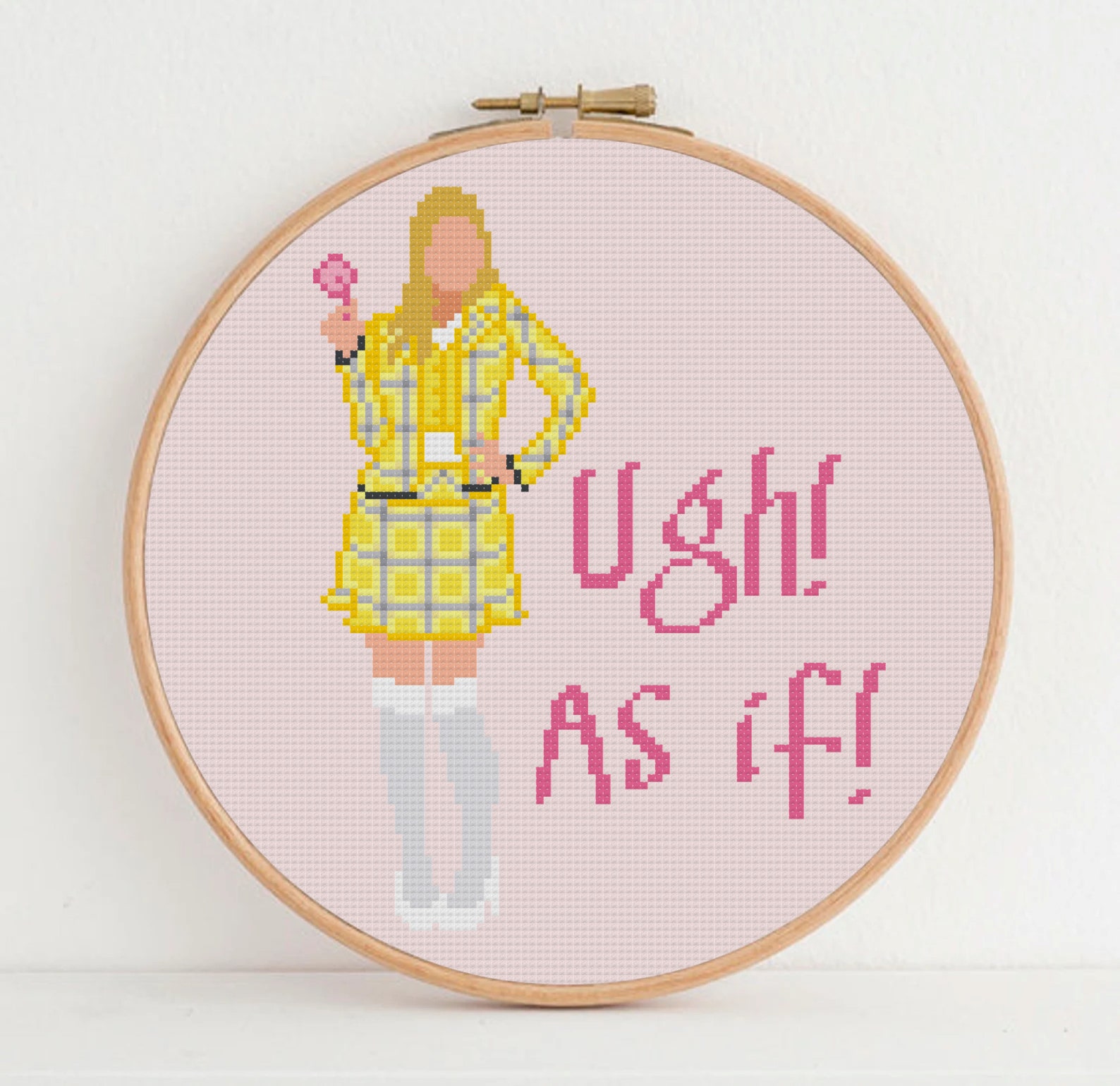 90s Cross Stitch Pattern - Funny Quotes, BOTH Versions Included, Funny ...