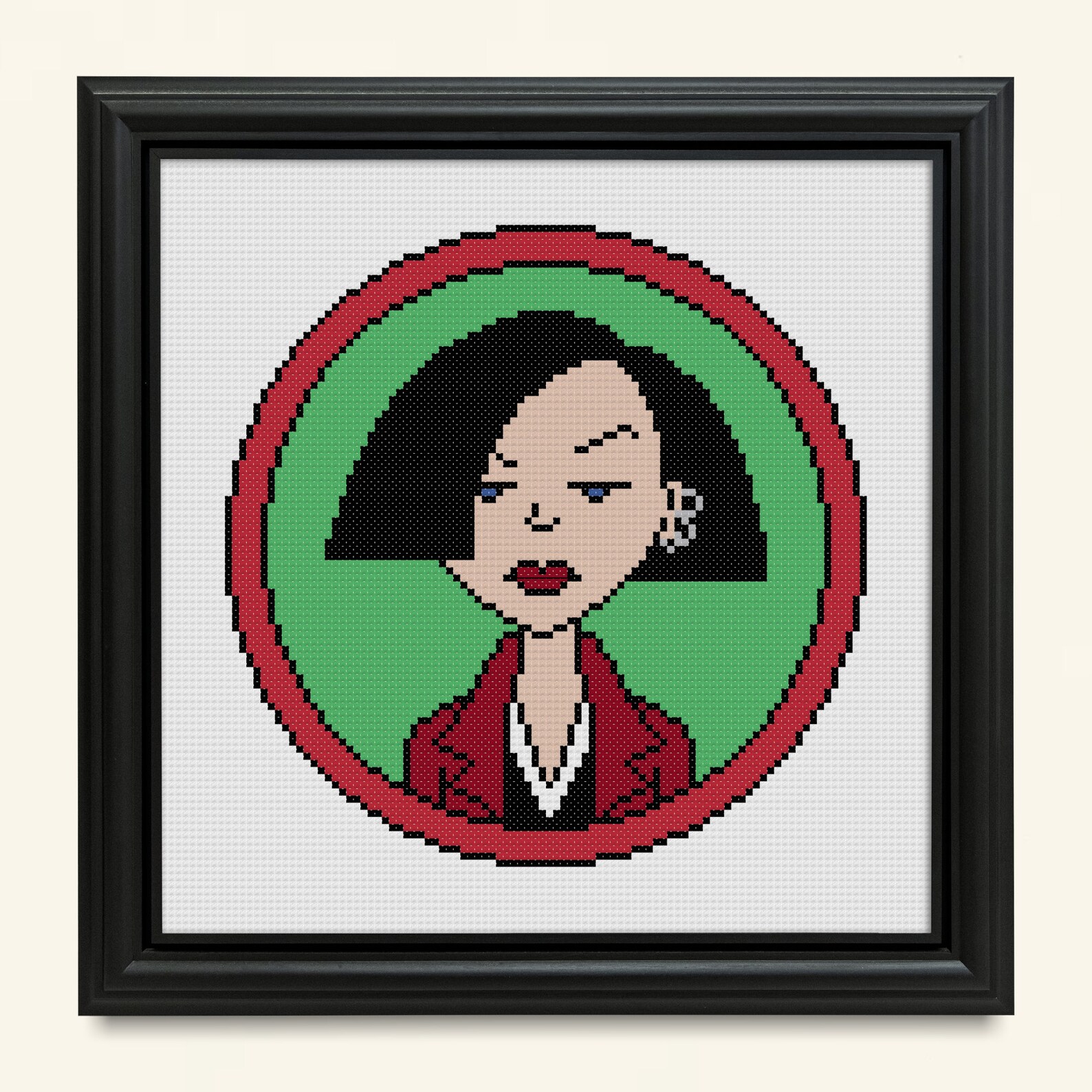90s Cross Stitch Pattern - Cynical Girl - PDF Instant Download - Etsy