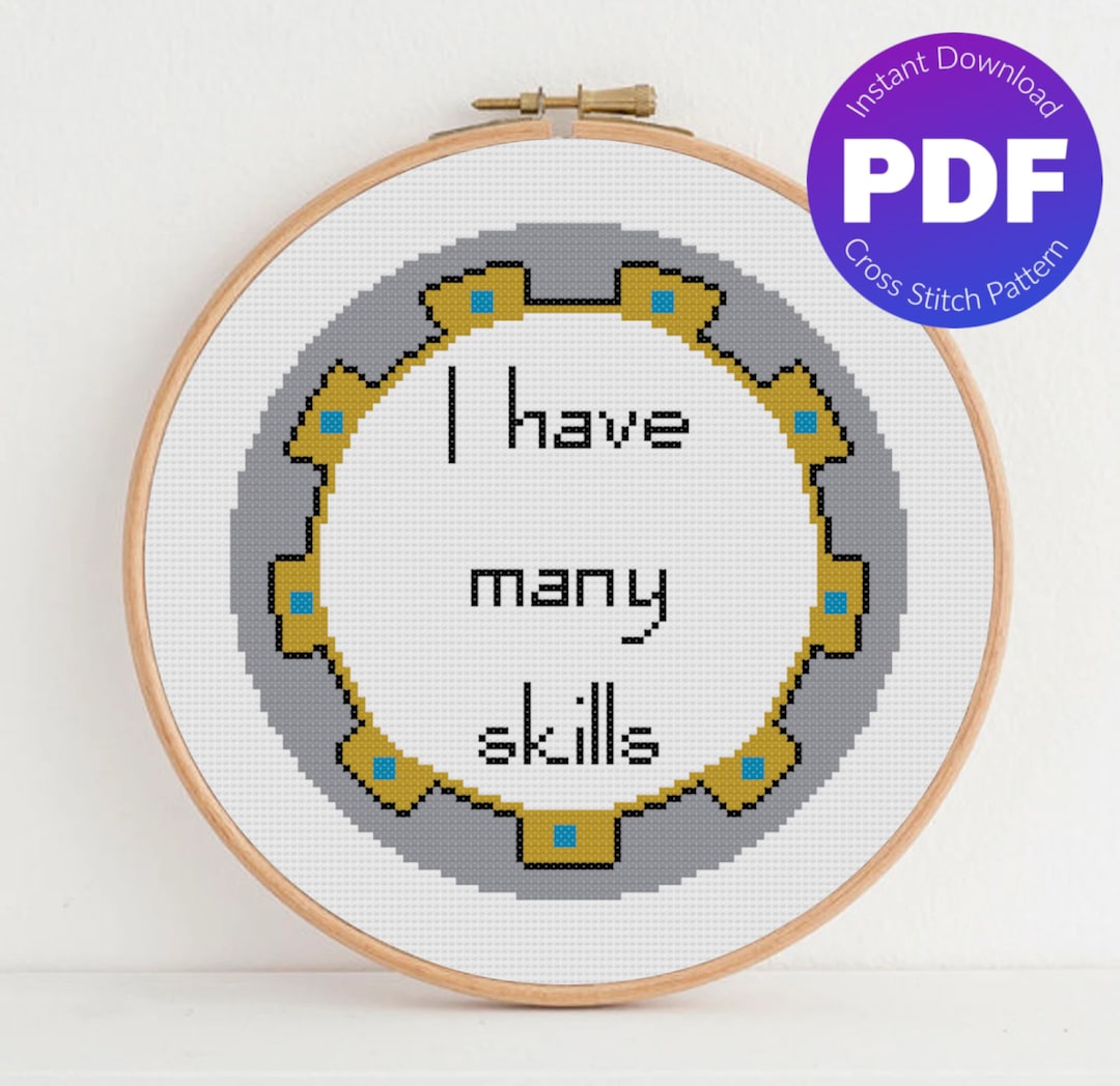 Warrior Cross Stitch Pattern - Weapon, Quote - PDF Instant Download - Etsy
