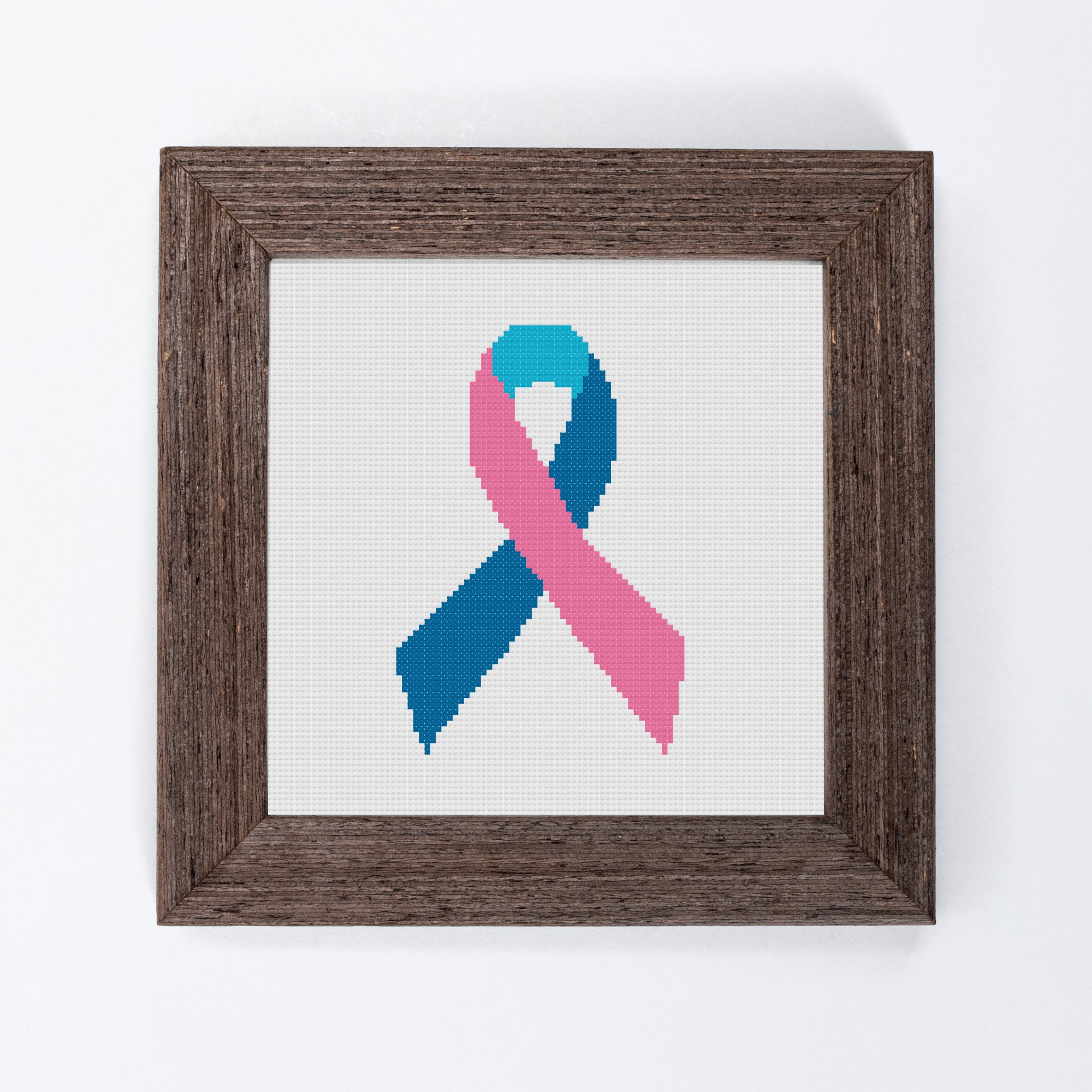 Cancer Awareness Ribbon Cross Stitch Pattern PDF Instant - Etsy