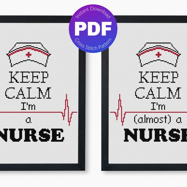 Nurse Cross Stitch - Etsy