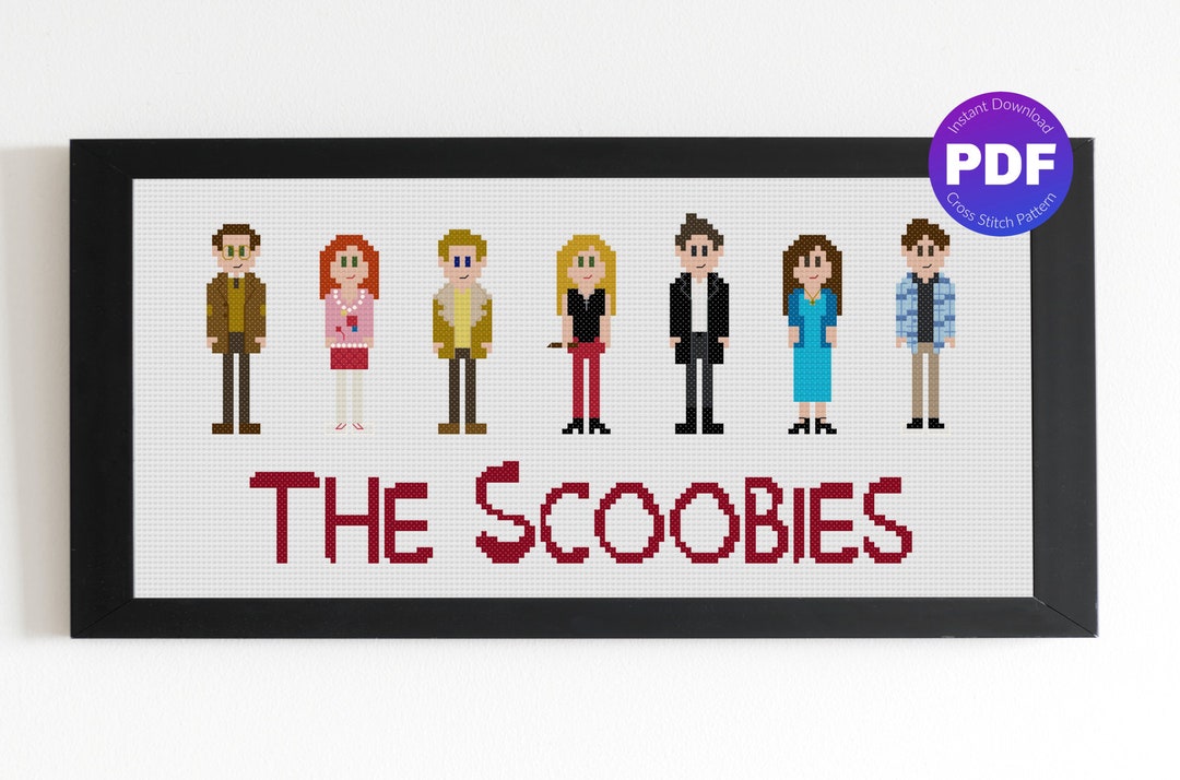 Buffy the Vampire Slayer Inspired Cross Stitch Pattern - the Scoobies ...