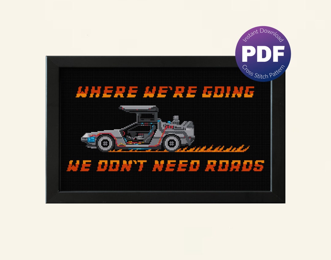 Time Travel Cross Stitch Pattern - Quote - PDF Instant Download - Etsy