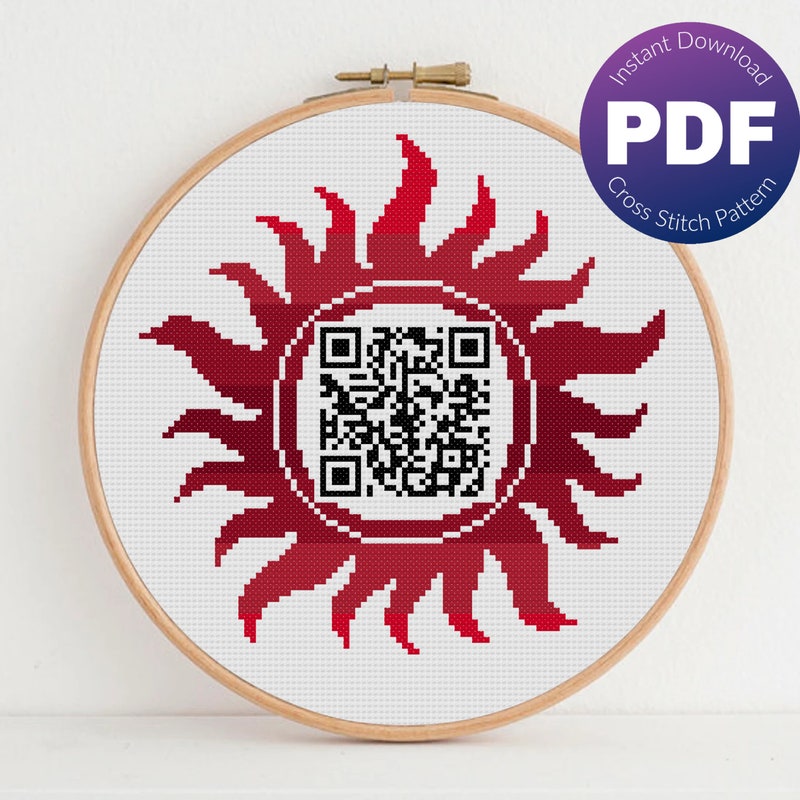 Qr Code Cross - Etsy