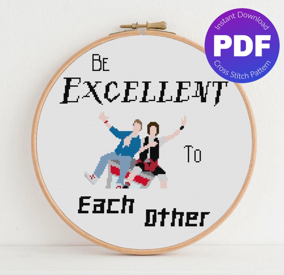 Time Travel Cross Stitch Pattern - Quote - PDF Instant Download - Etsy