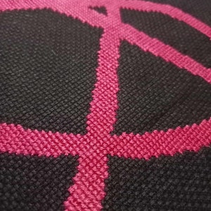 Anarchy Cross Stitch Pattern - Anarchy Heart Symbol - PDF Instant ...