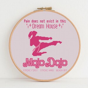 Karate Inspired Cross Stitch Pattern - Dream House Dojo, Karate Doll ...