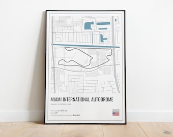Formula 1 Las Vegas Circuit, Formula 1 Wall Art, F1 Track Print, USA ...