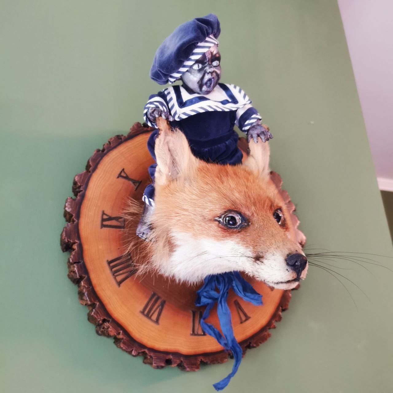 Cursed Doll and Taxidermy SAMMY Halloween Horror Art Fox Included - Etsy
