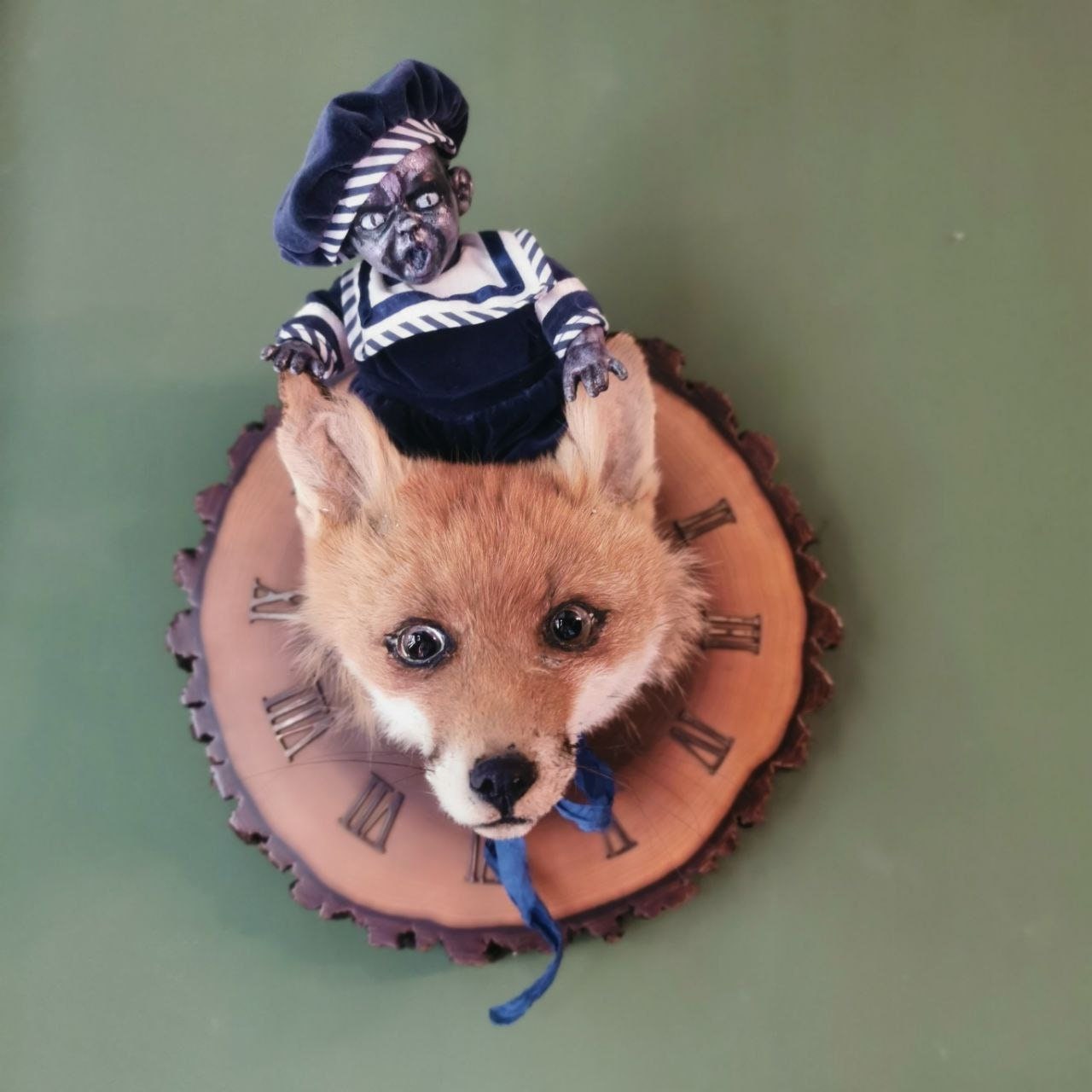 Cursed Doll and Taxidermy SAMMY Halloween Horror Art Fox Included - Etsy