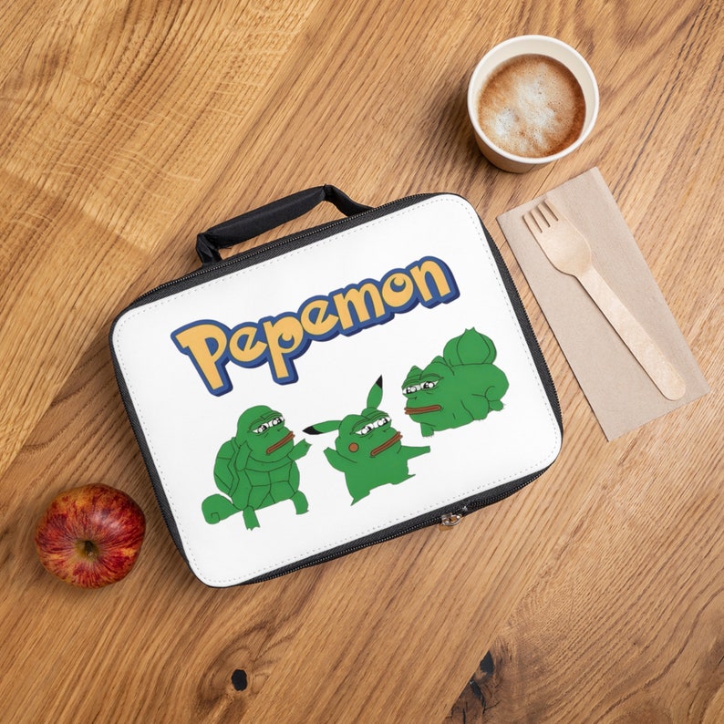 Lunch Bag Funny Lunch Gift Pepe Gift Pepemon Squirtle Pikachu Bulbasaur ...