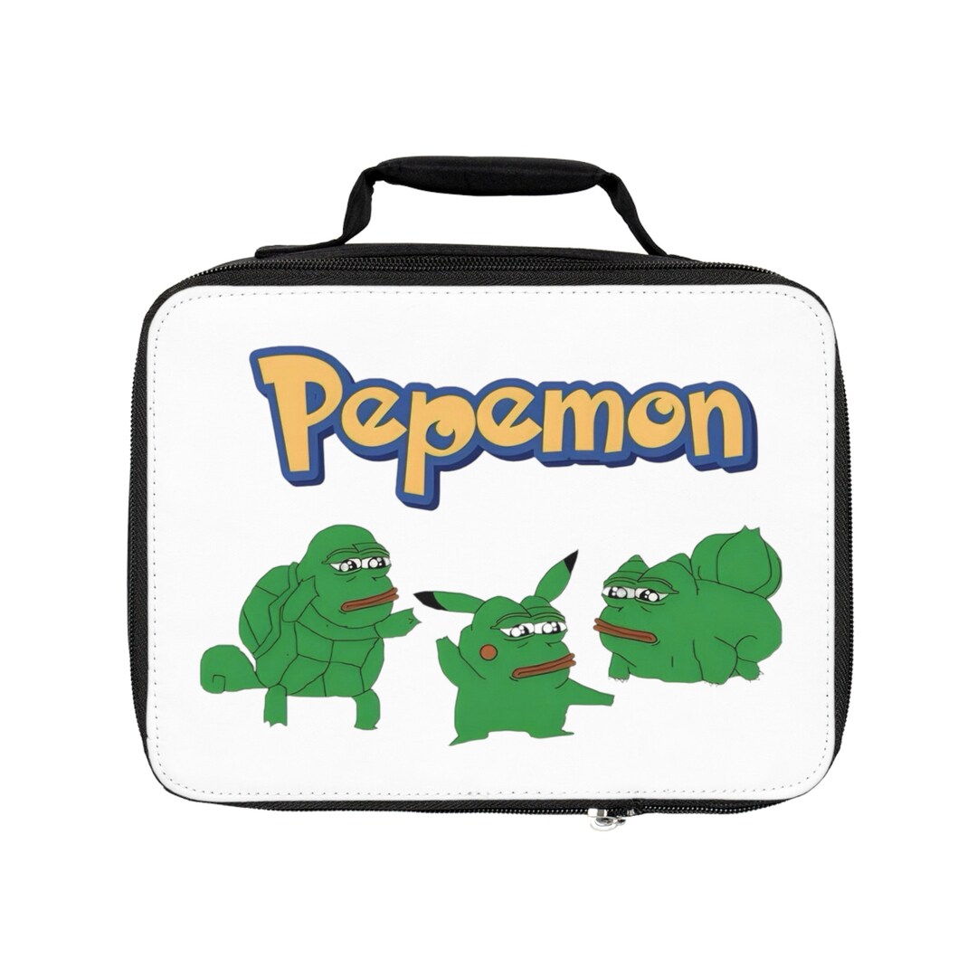 Lunch Bag Funny Lunch Gift Pepe Gift Pepemon Squirtle Pikachu Bulbasaur ...