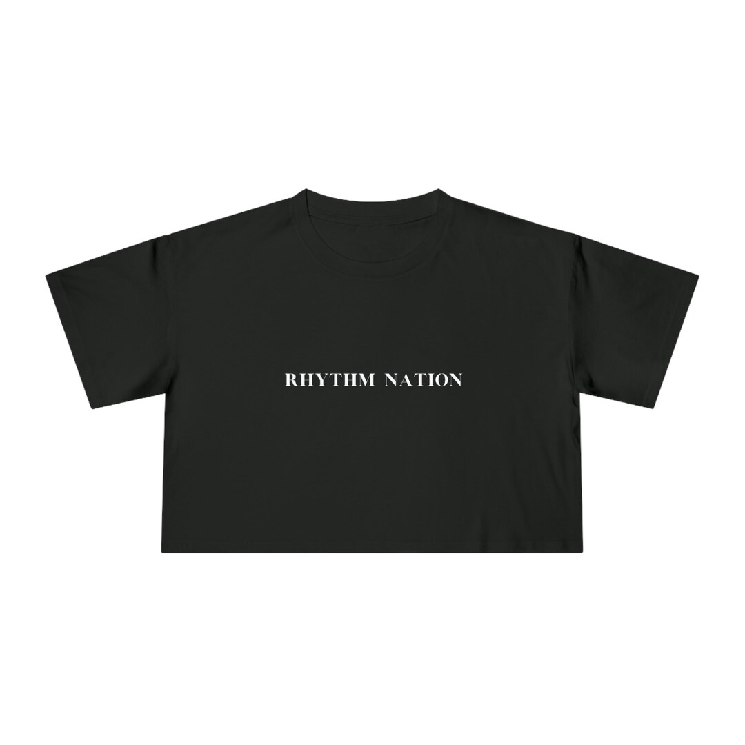 Rhythm Nation Janet Jackson Women's Crop Tee - Etsy