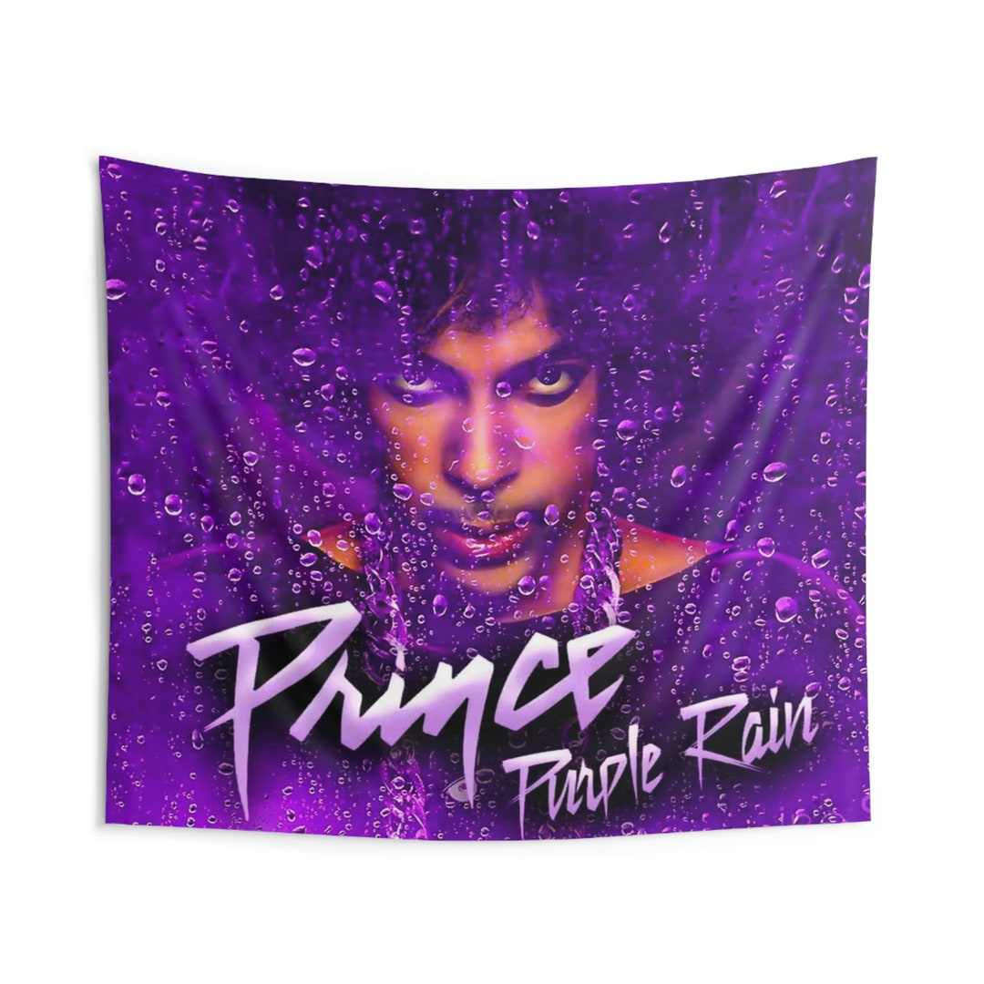 Prince Purple Rain Indoor Wall Tapestries - Etsy