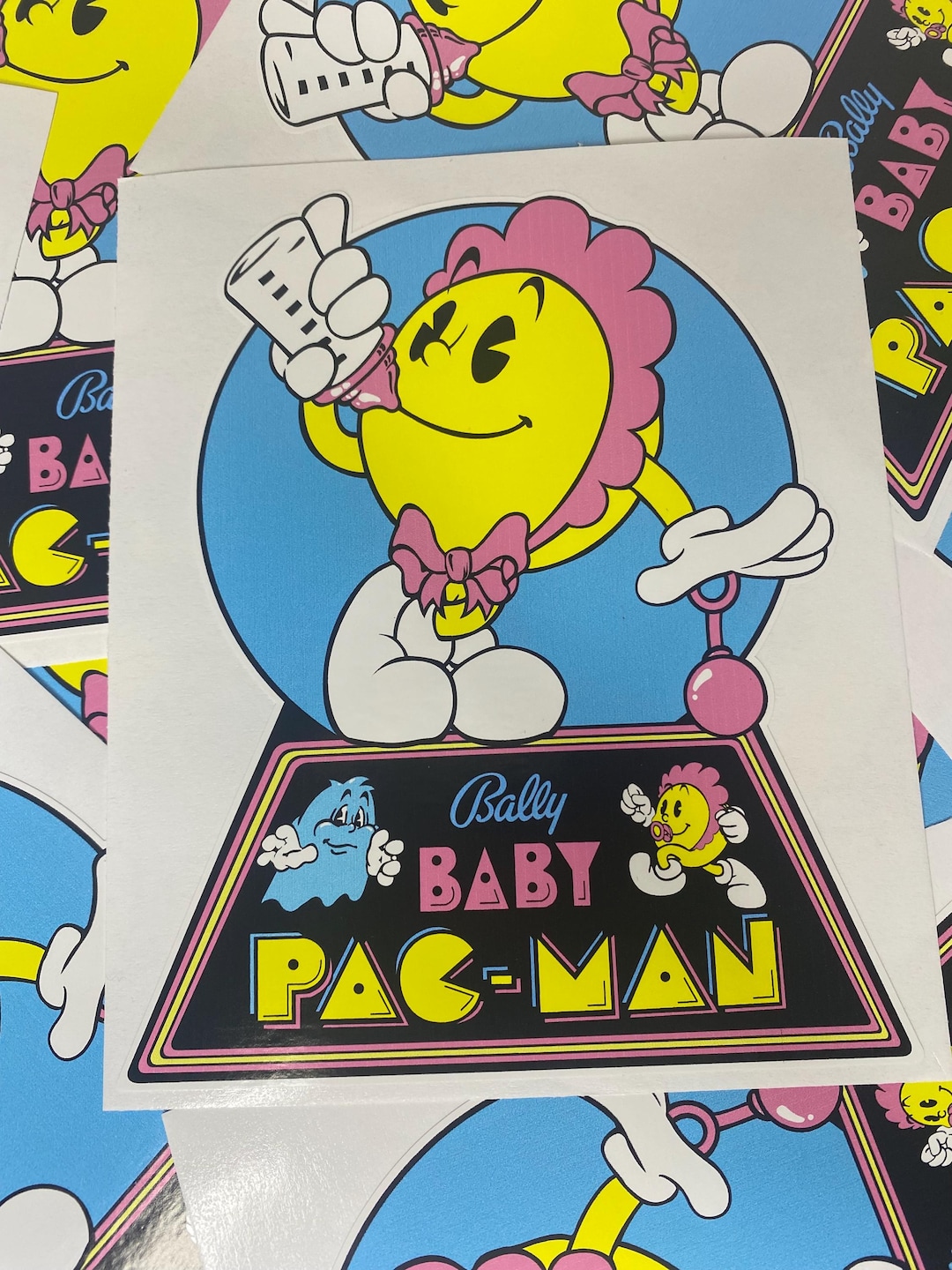 STICKERS - Baby PAC Man Holographic Sticker - Etsy