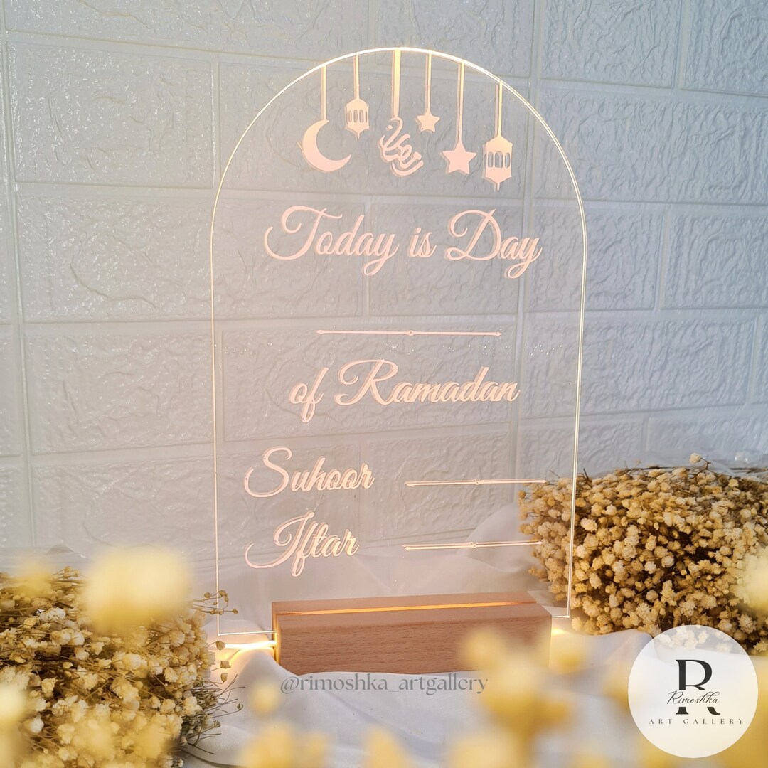 Ramadan Decoration Ramadan Sign Ramadan Calendar Countdown Calendar ...