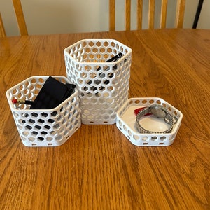 3D Printed Modular Magnet-snapping Organizers With Hexagonal Design - Etsy