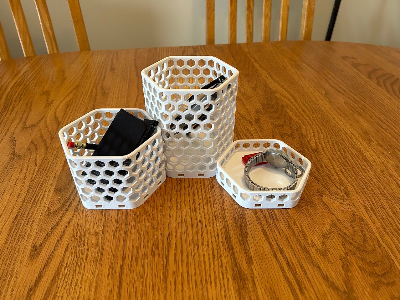 3D Printed Modular Magnet-snapping Organizers With Hexagonal Design - Etsy