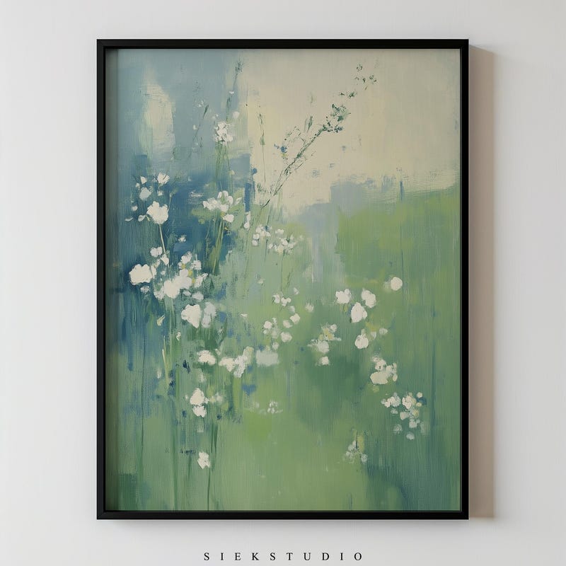 Abstract Meadow Painting - Etsy UK