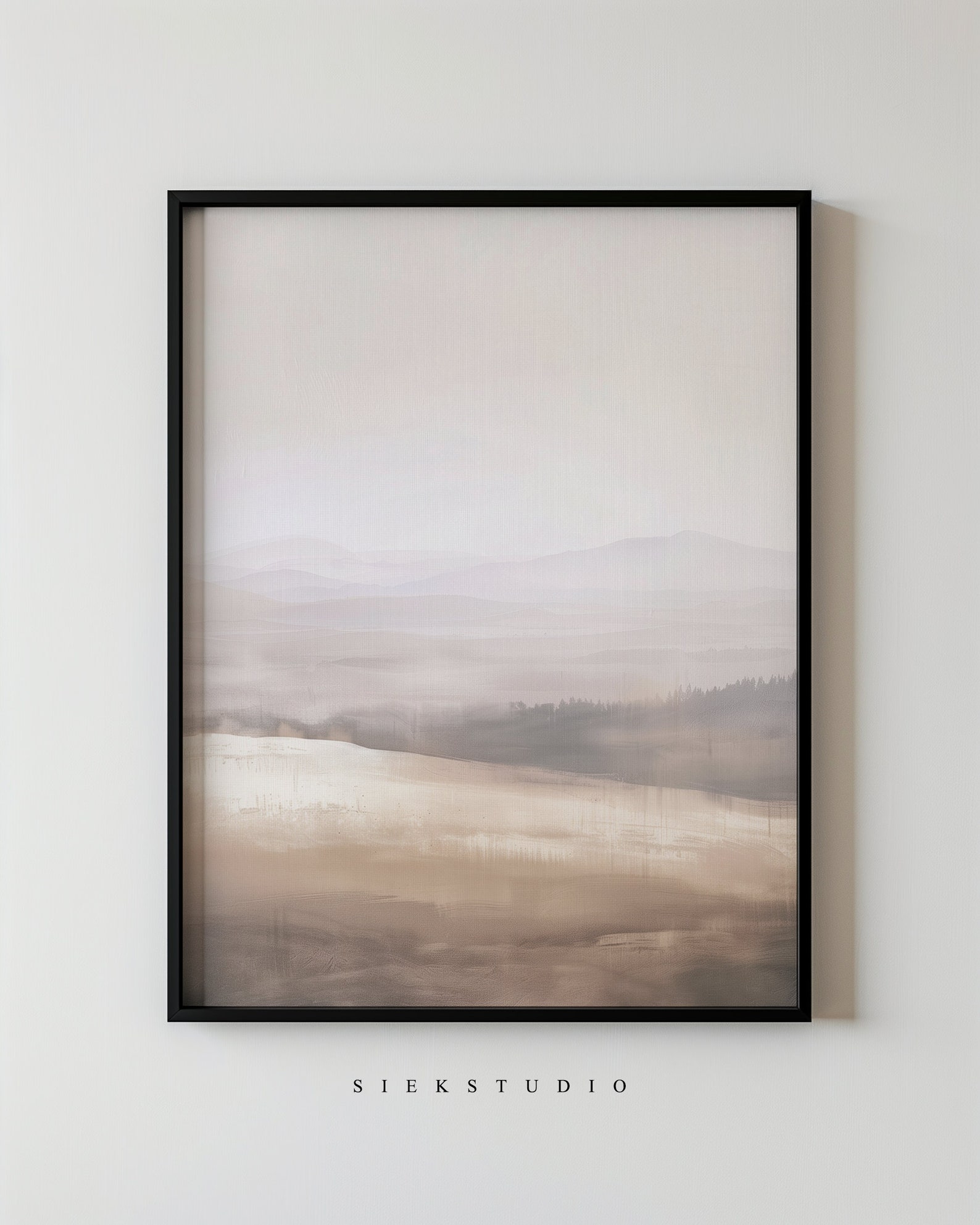 Serene Abstract Landscape Printable Wall Art Minimalist Nature Print ...
