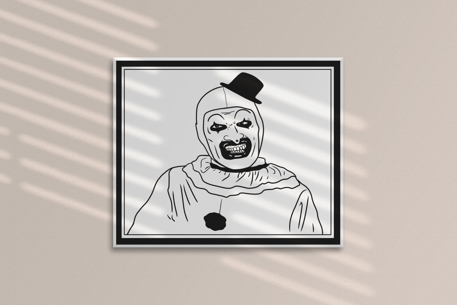 Terrifier Art the Clown Printable Digital Wall Art - Etsy