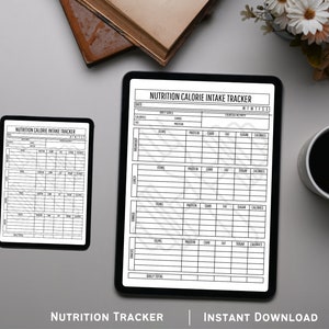 Nutrition Tracker, Calories Tracker, Meal Tracker, Diet Tracker, Food ...