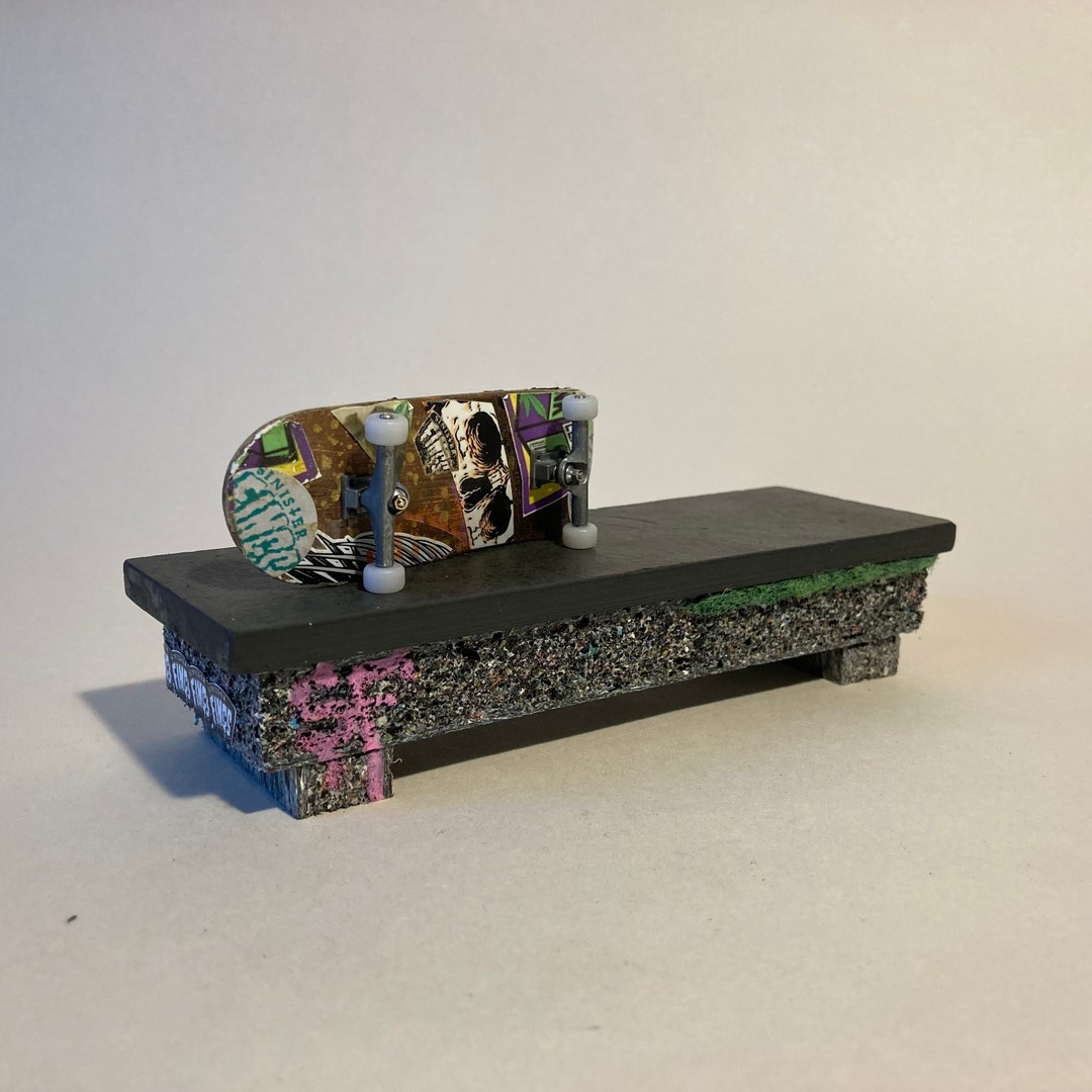 BIGGER BENCH - Realistic Fingerboard Street Obstacle in Slate ...