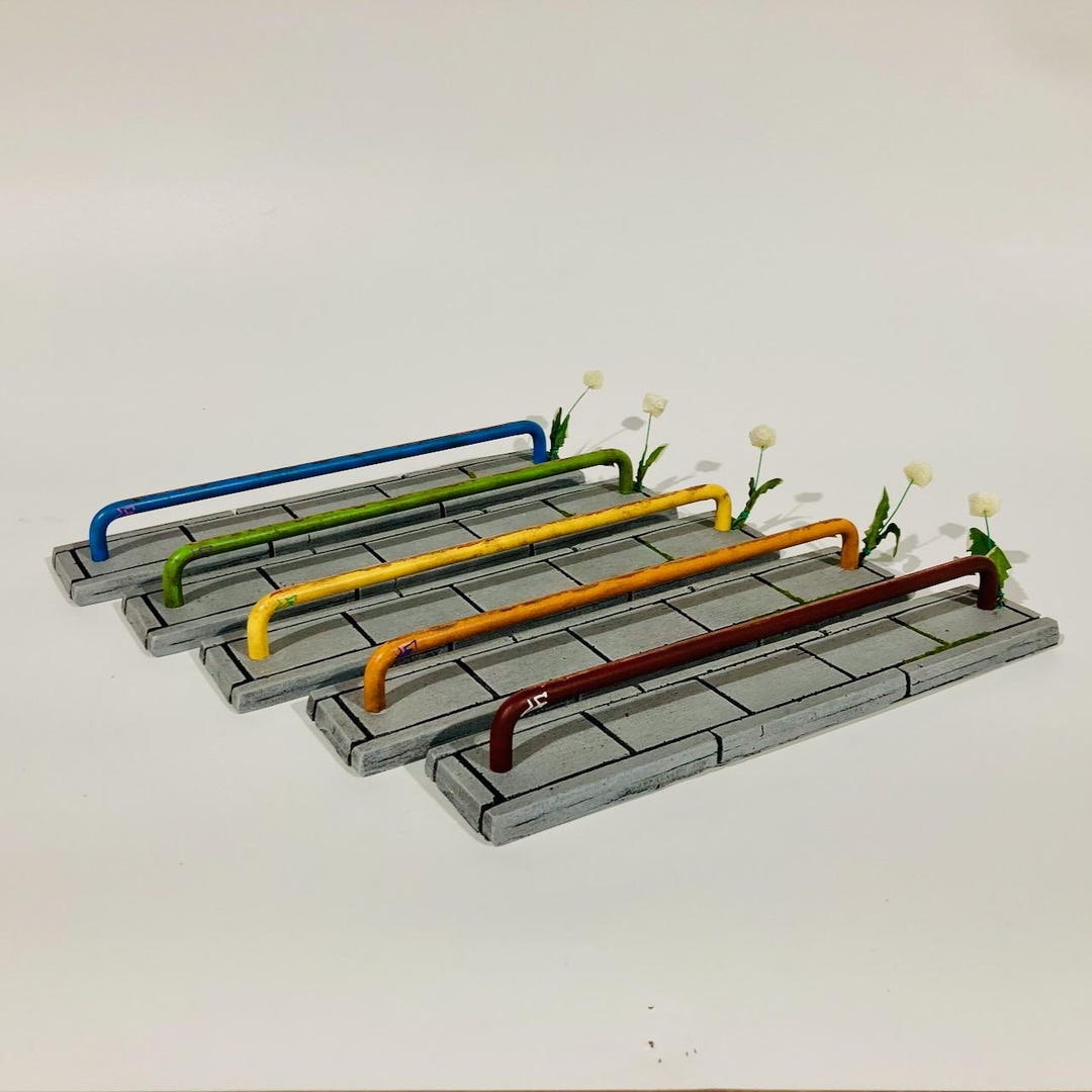 GNAR BAR - Realistic Fingerboard Street Obstacle in Jesmonite & Metal ...