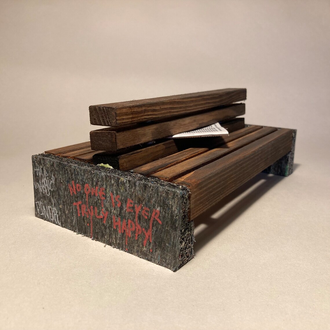 BOGOF BENCH - Realistic Fingerboard Street Obstacle in Recycled Plastic ...