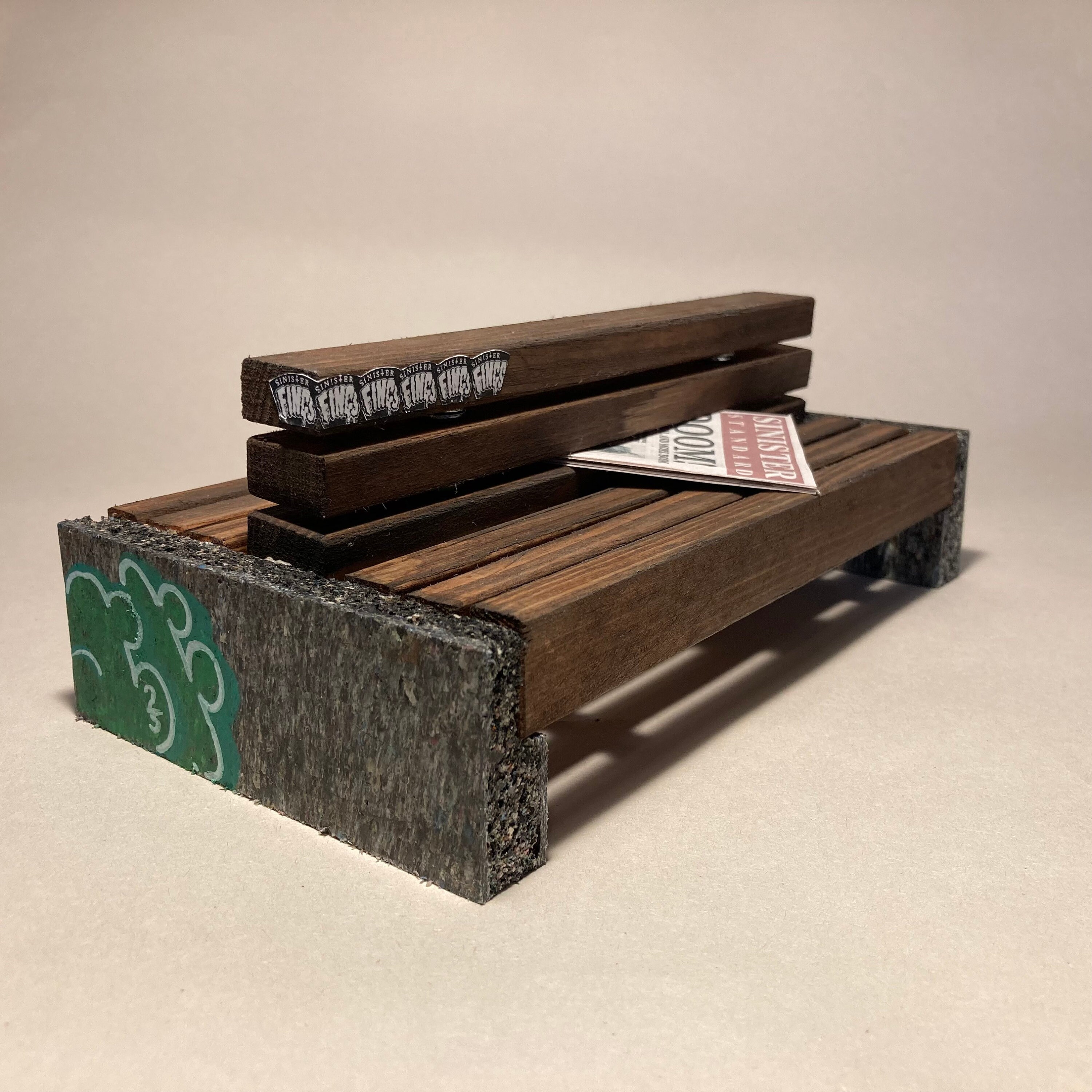 BOGOF BENCH - Realistic Fingerboard Street Obstacle in Recycled Plastic ...