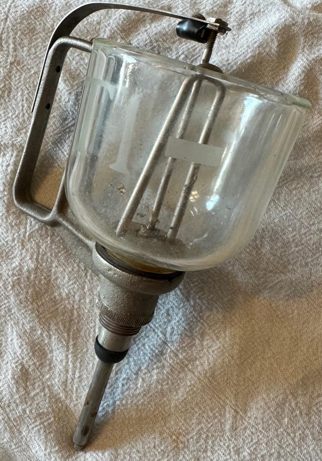 Vintage Glass Metal Beau Brummel Liquid Soap Tilting Dispenser Soap ...