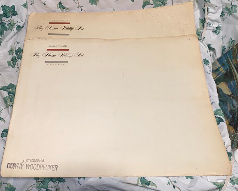 Autographed Ray Harm Little Blue Heron Mint Condition and Downy ...