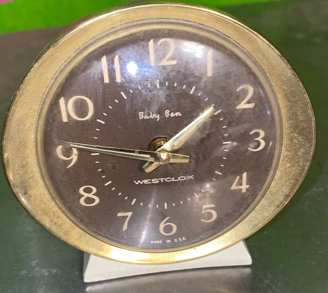 Vintage Westclox Baby Ben Wind up Alarm Clock-no Batteries or Electric ...